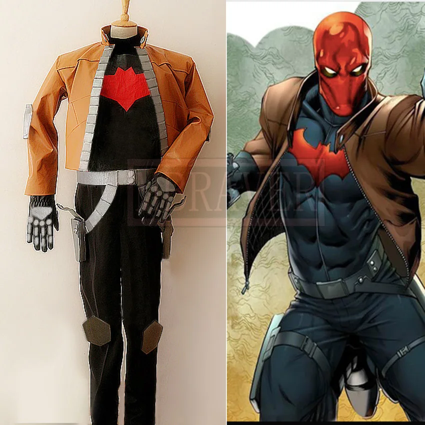 Batman DC Comics Red Hood Jason Todd Cosplay Costume Full Set Customize ...