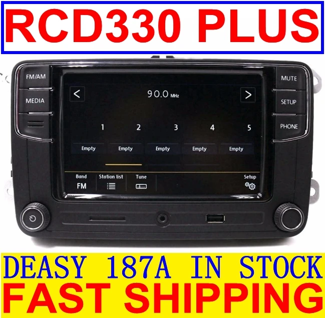 Rcd330 Plus Rcd510 Rcn210 Mib 6.5 Radio Mp3 Bluetooth Player For Vw ...