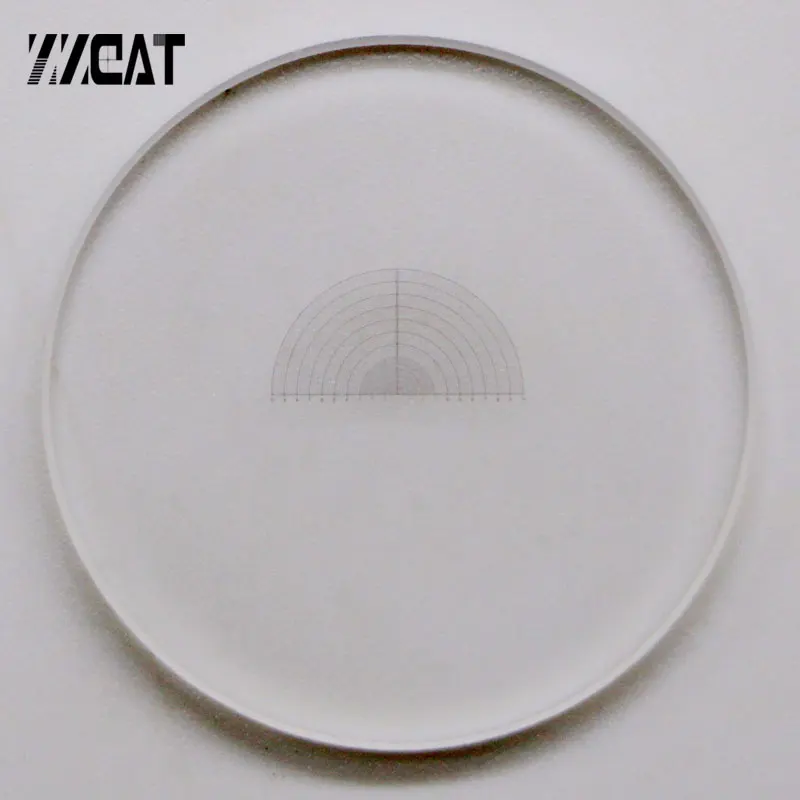 928-Concentric-Semicircle-Optical-Glass-Rule-Microscope-Micrometer ...