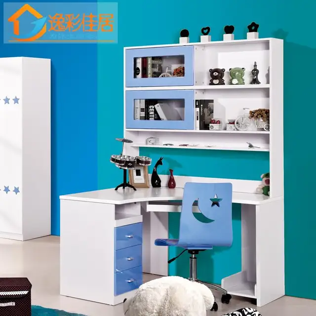Special children's corner desk combination bookcase bookcase simple ...