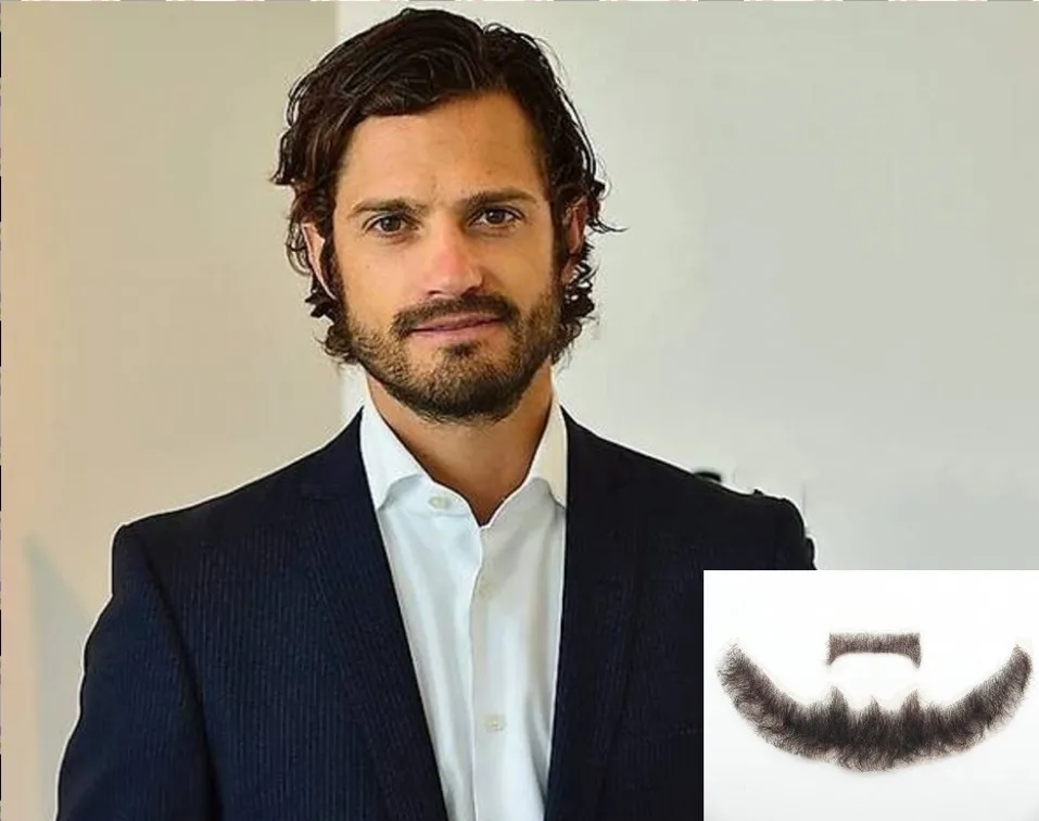 FXVIC batidores falsos para hombre, bigote falso invisible y barba ...