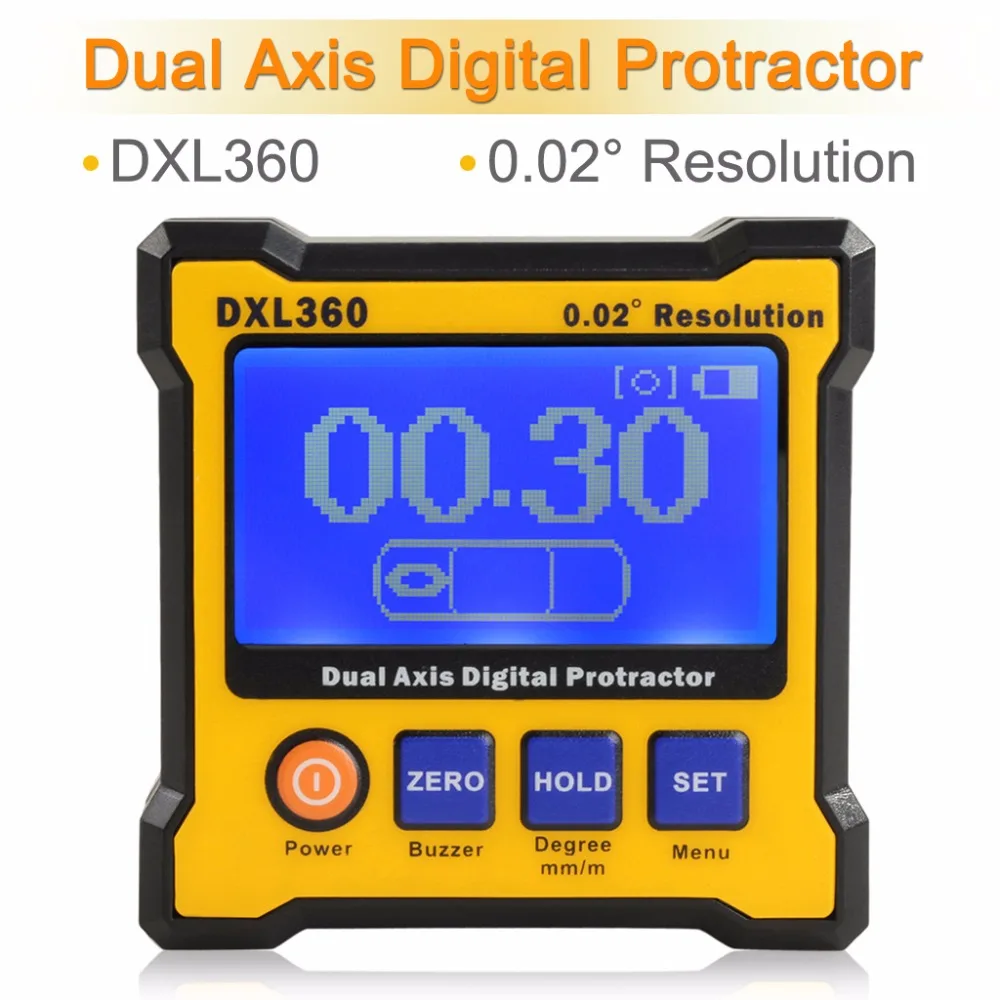 DXL360 Digital Protractor Inclinometer 0.1 Deg High Accuracy Angle ... DXL360 Digital Protractor Inclinometer 0.1 Deg High Accuracy Angle ...