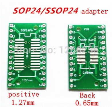 20pcs Empty PCB SOP 24 adapter plate SOP to DIP adapter SOP24 smd to ...