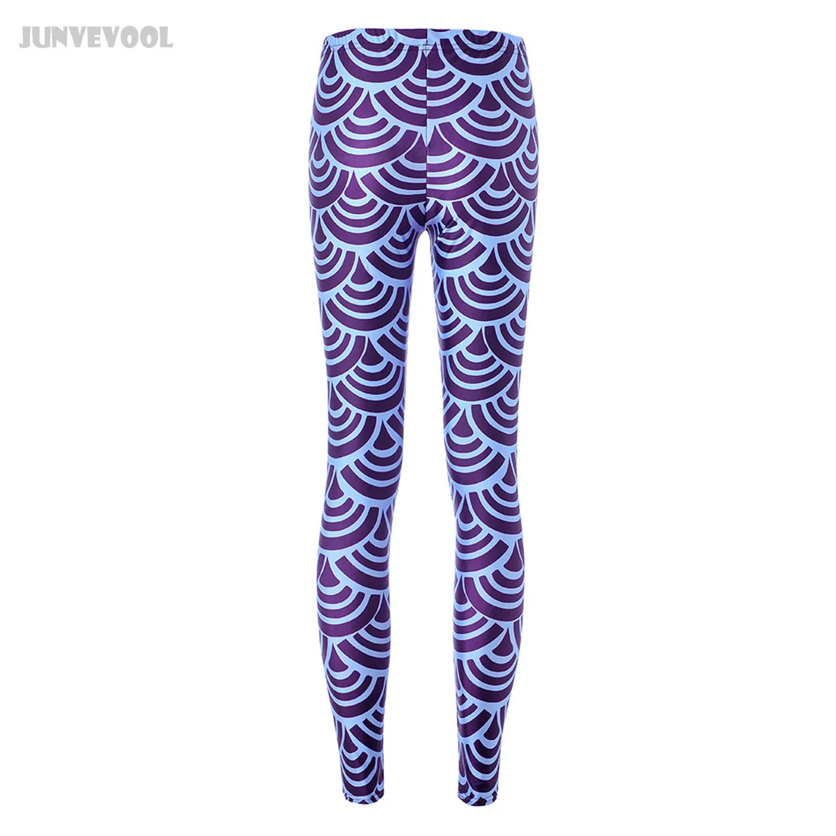 Sexy Slim Pants Scales Leggings Work Out Fitness 3d Stripe Water Wave Pattern Print Capri Pants