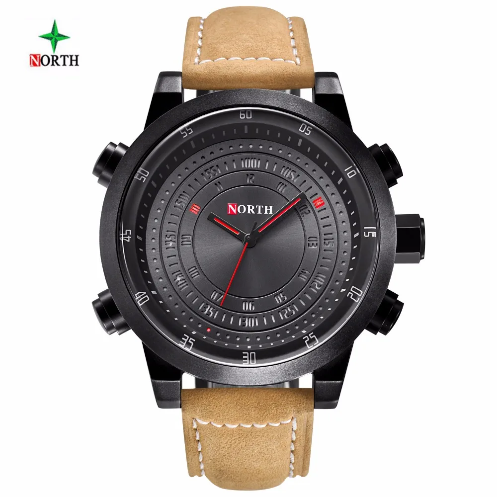 2018 New North Luxury Electronic scanning Men Sport Watch Leather ...