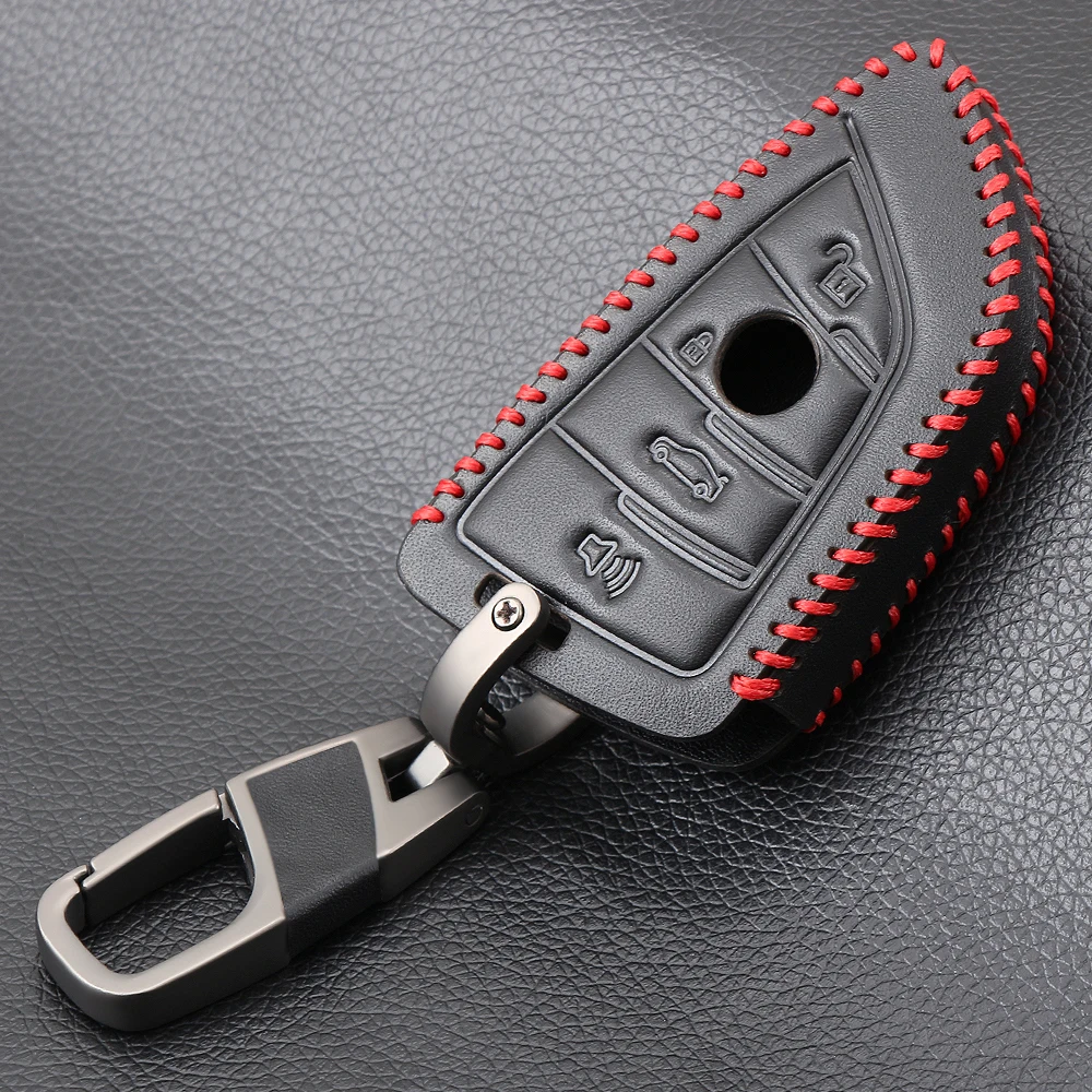 Genuine-Leather-Car-Key-Case-Shell-Cover-For-BMW-1-2-5-Series-G30-G38 ...