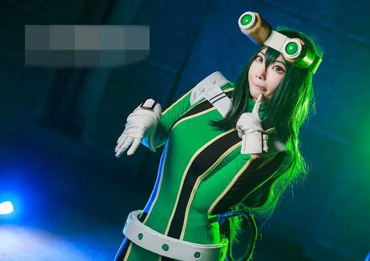 Anime My Hero Academia Asui Tsuyu Cosplay Costumes Women Girls ...