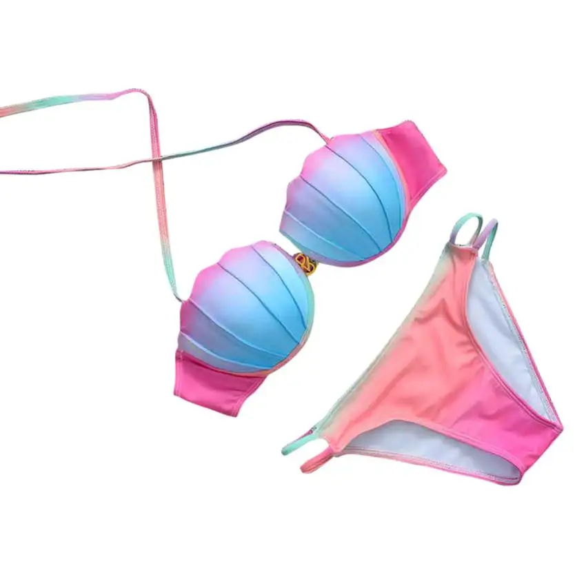 Push Up Padded Bra Swimsuit Bathing Sexy Women Floral Bikini Set
