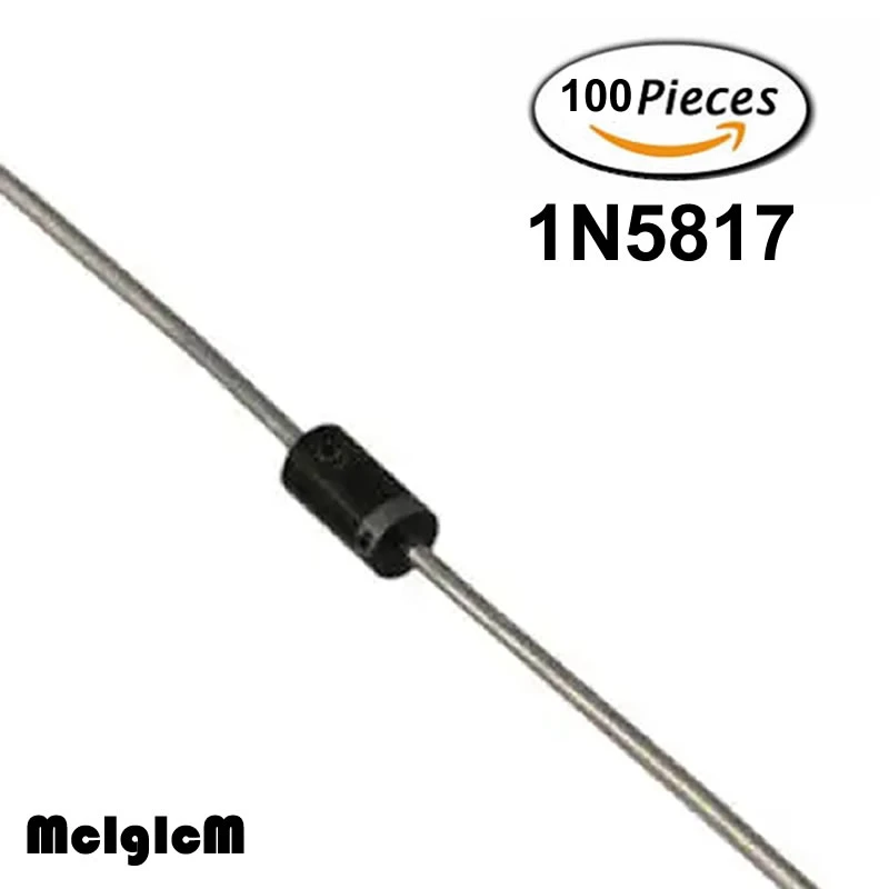 MCIGICM 100PCS IN5817 DO 41 1A 20V SCHOTTKY DIODE 1N5817|schottky diode ...