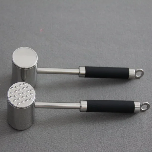 Thick Solid 304 Stainless Steel Meat Hammer Steak Pork Meat Loose Meat