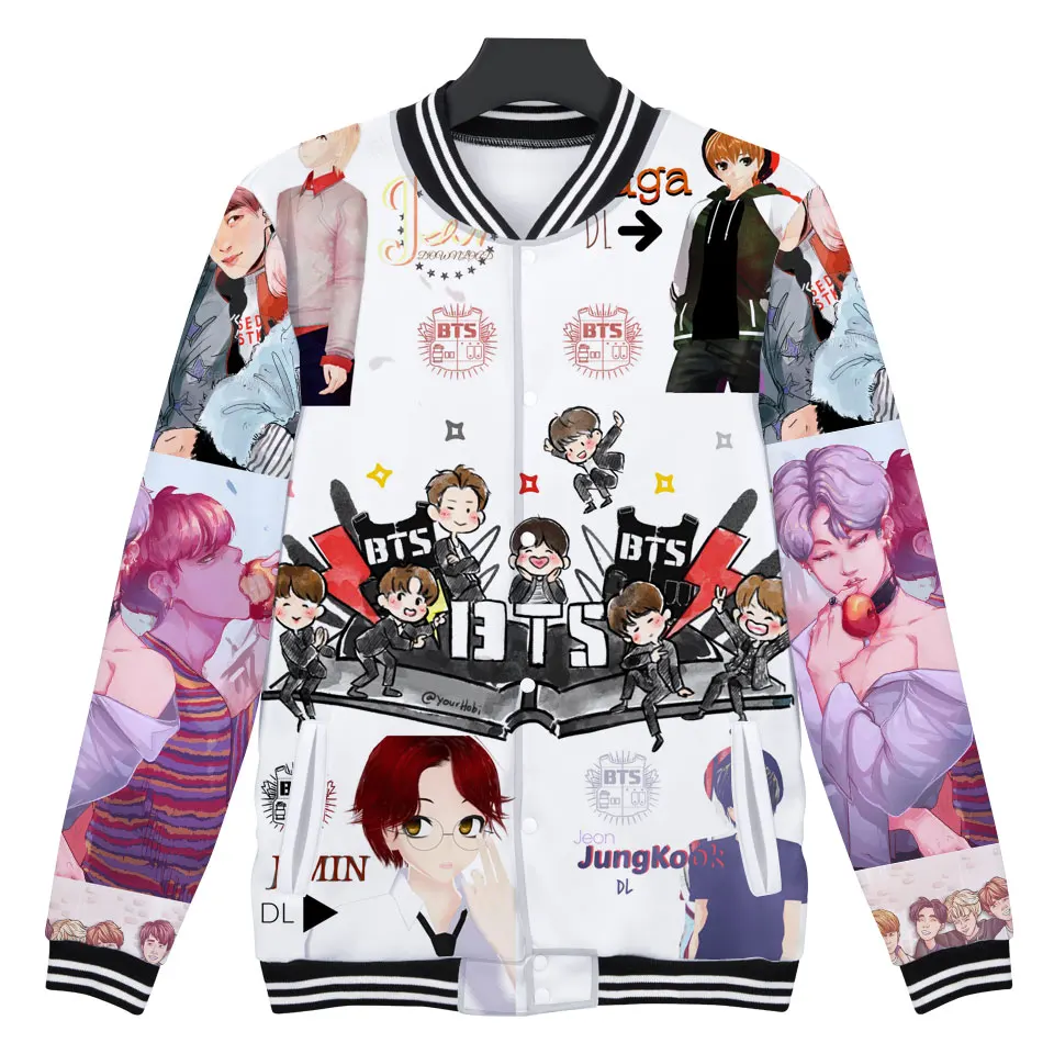 BTS 3D Print Bangtan Boys K pop Love Yourself Jacket Women BTS Fashion ...