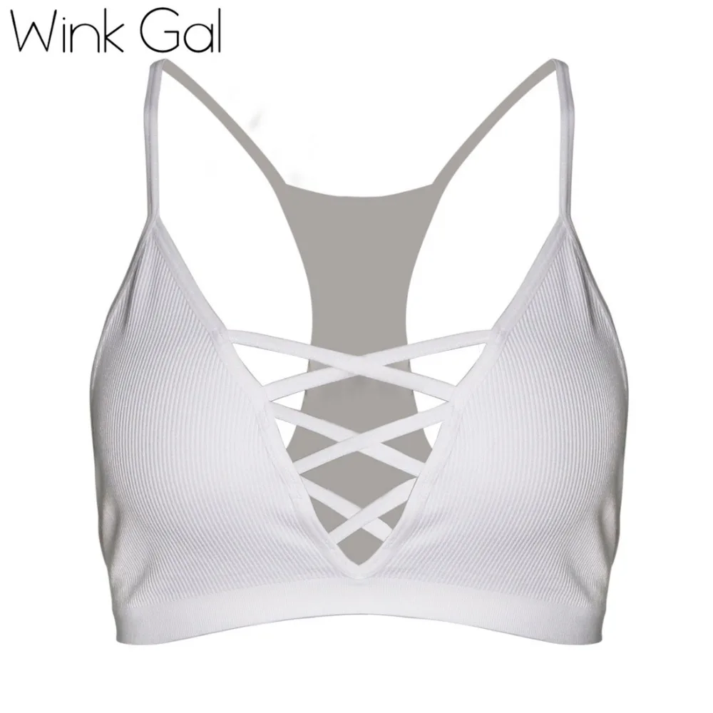 Wink Gal Sexy Bralette Wireless Bras For Women Out Mesh Casual Push Up