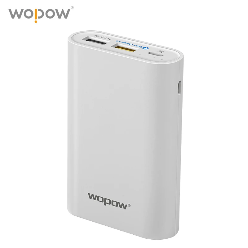 Wopow 2.4A IQ Fast Charging Power Bank 10000mAh QC 3.0 Quick Charge ...