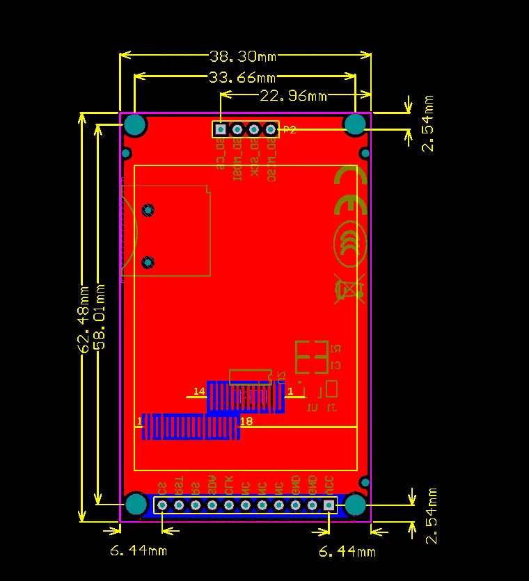 Ili9225 2.0 Inch Uart Tft Lcd Display Module Spi Interface Colorful ...