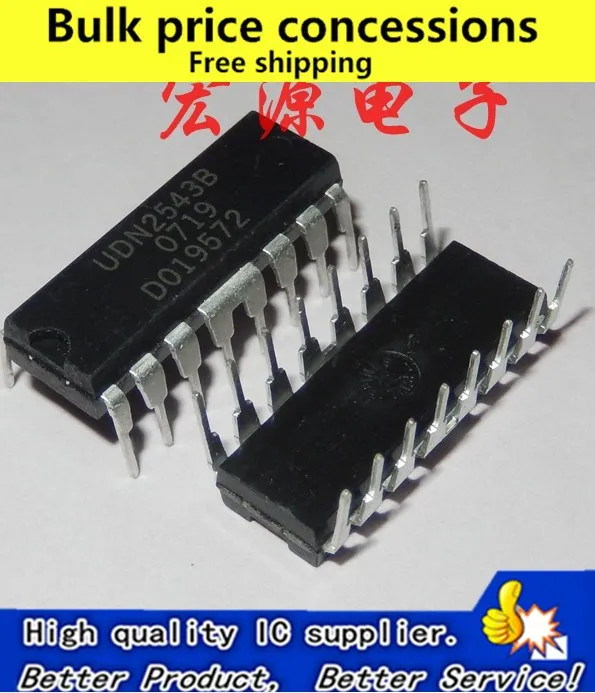Frete grátis 5 pçs/lote UDN2543 UDN2543B DIP IC|Peças e acessórios de ...