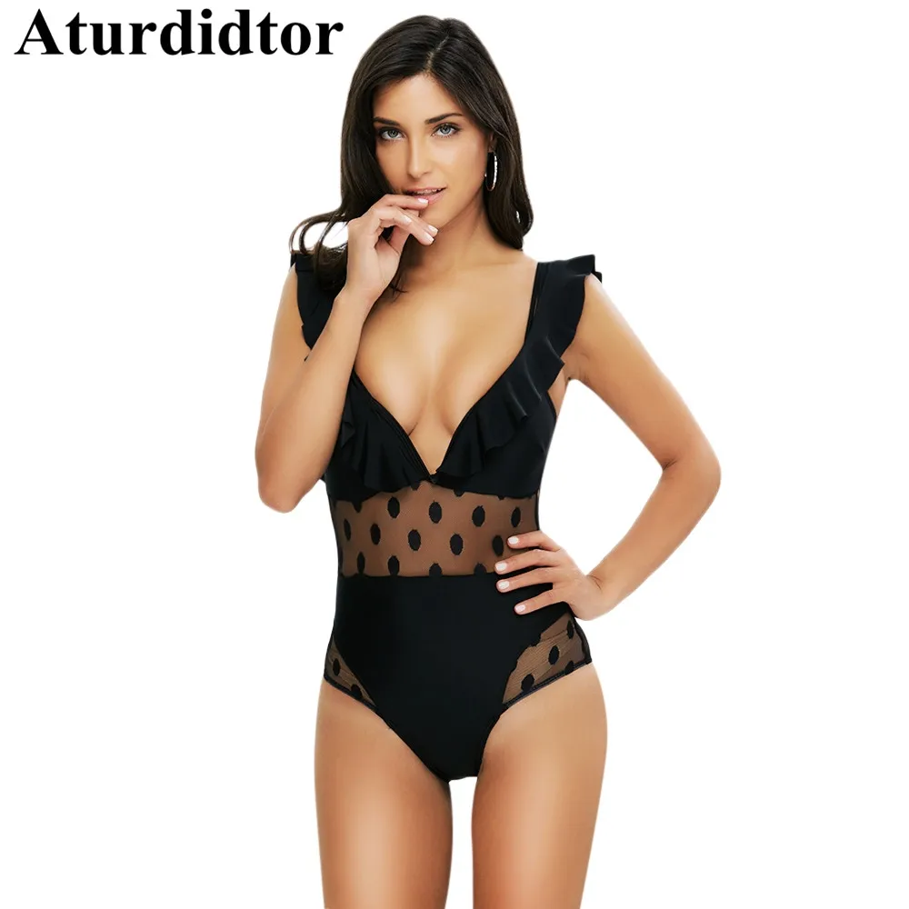 Buy Aturdidtor 2018 Sexy Lace Bikini Swimsuit Flounce