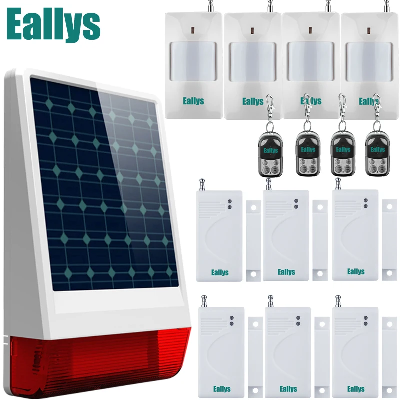 Home security waterproof Indoor / Outdoor intelligent spot Solar alarm ...