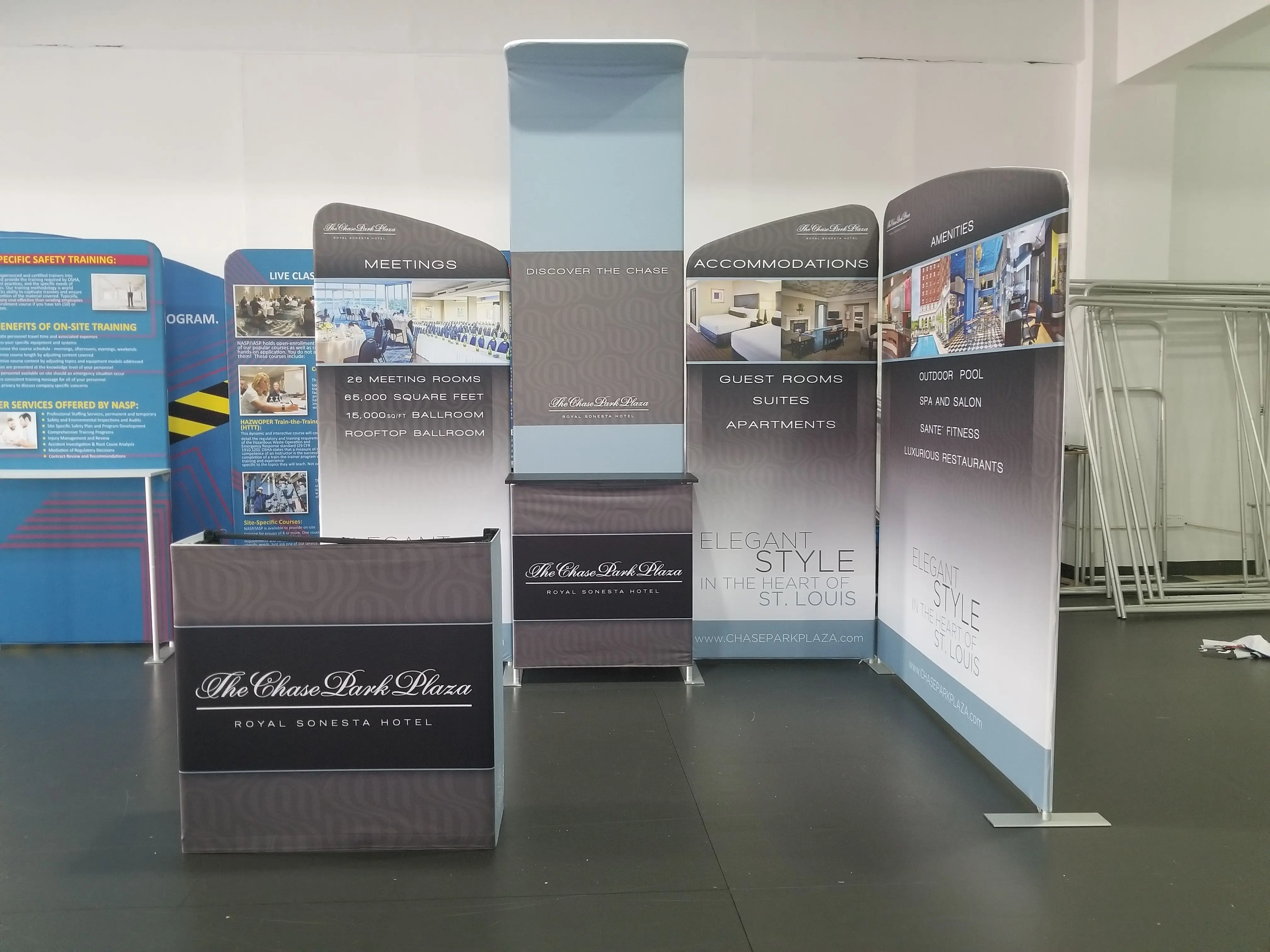 10ft Portable Custom Trade Show Booth Pop Up Display Stand Sets with TV ...