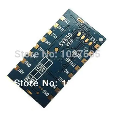 1pc / lot SV650 433MHz RS485 임베디드 500mW Si4432 RF 무선 트랜시버 모듈