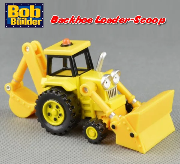 Brand New Bob The Builder Backhoe Loader Scoop Diecast Metal Vehicle ...