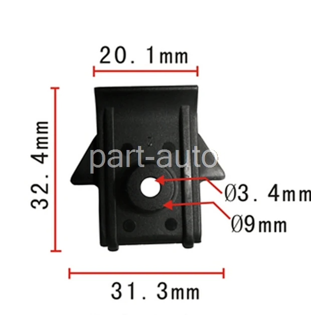 50x OEM 펜더 라이너 클립 스플래시 실드 리테이너 #10 나사 나일론 U 너트 닛산 63848 35F00 ...