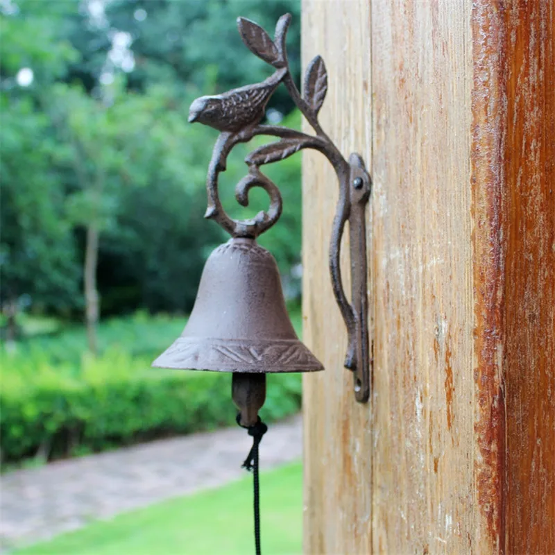 Antique cast iron bird bell - polizlotto