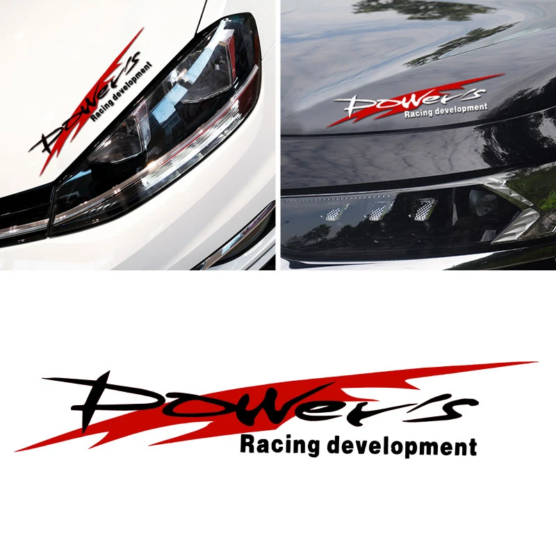 Power's Racing Development Car Sticker Reflective Waterproof Decal ...
