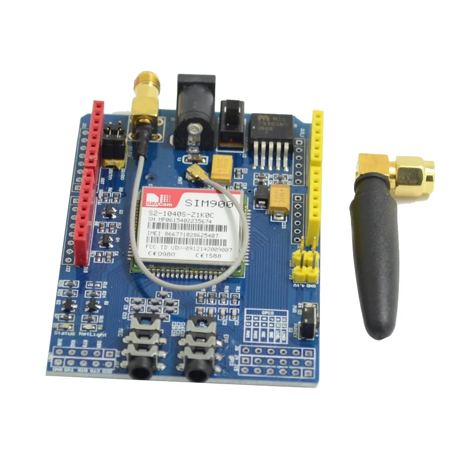 Sim900 Gprsgsm Shield Development Board Quad Band Module For Arduino Compatible With Uno Mega