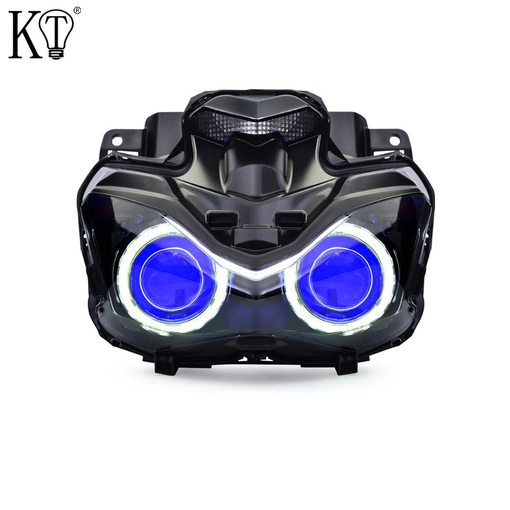 KT LED Headlight Suitable for Kawasaki Z900 2017 2018 2019 Blue Demon ...