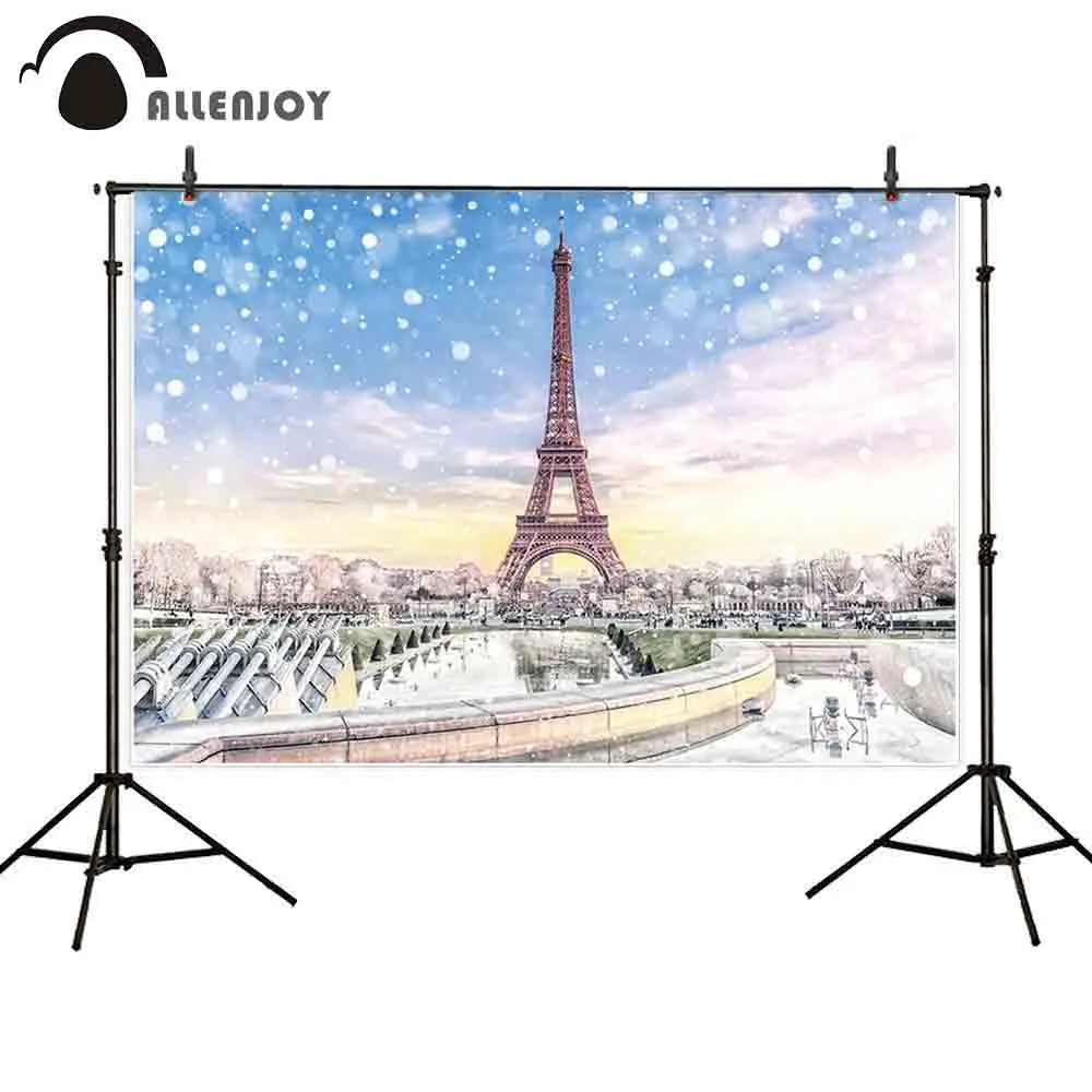 Allenjoy-fotograf-a-de-fotofono-Torre-Eiffel-de-Par-s-Navidad-viaje-rom ...