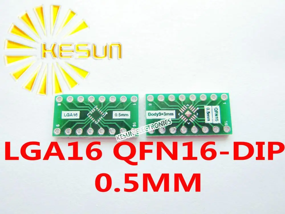 100PCS-LGA16-QFN16-turn-DIP16-0-5MM-Pitch-IC-adapter-Socket-Adapter ...