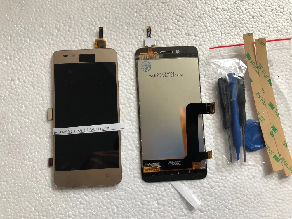 Novo módulo para huawei y3 ii 4g 3g LUA L21 display lcd + montagem da ...