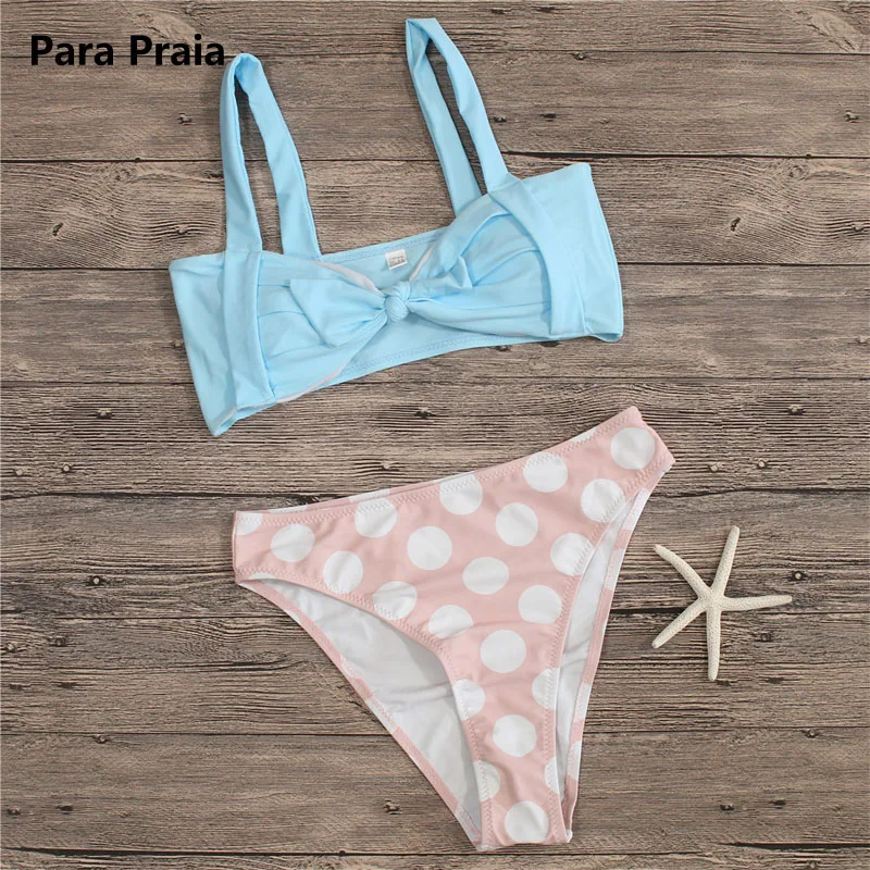 Brazilian Micro Bikinis 2018 Cut Out Swimwear Bandeau Beach Wear Bow