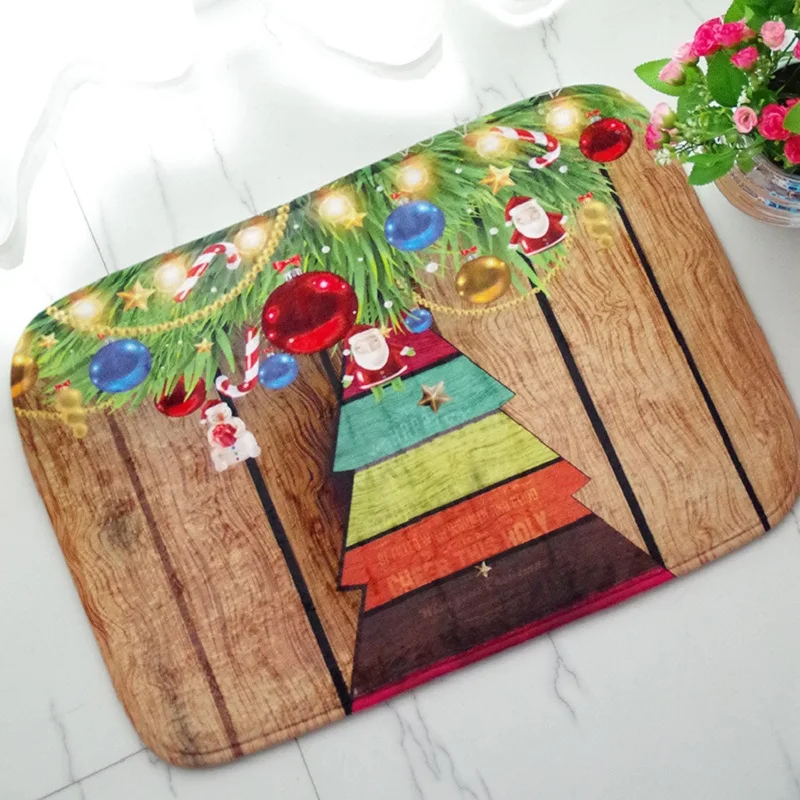 Christmas Cartoon Rectangle Carpet Festive mats Area rug for living ...