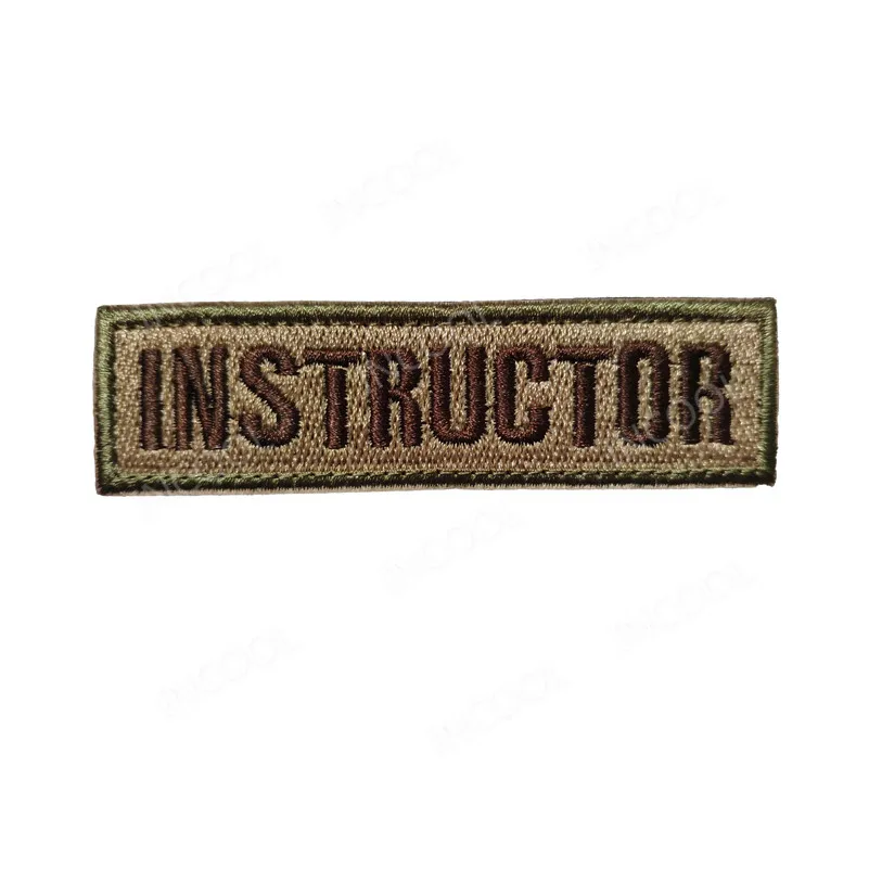 INSTRUCTOR Embroidery Patch Tactical Military Decorative Patches Combat ...