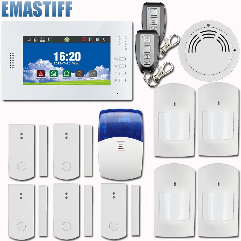 Free shipping,100% brand new,Advanced quad band touch screen GSM alarm ...