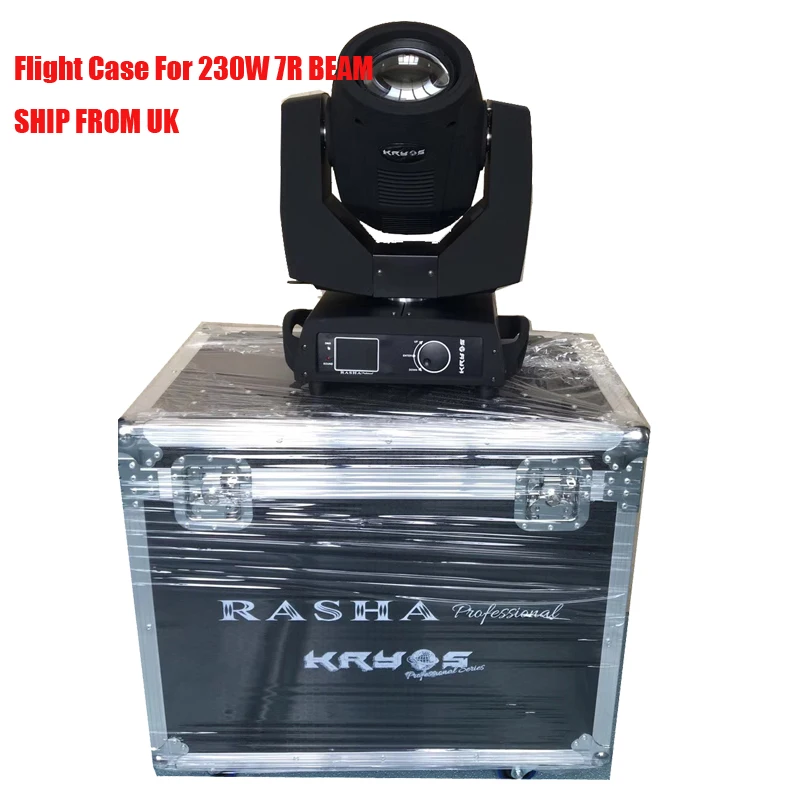 UK Stock 7R 230W Moving Head Beam Light Flight Case Charging Road Case ...