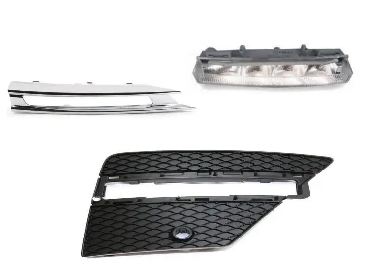 Front Right Side Bumper Lateral&chrome Grill& Light For Mercedes Benz ...