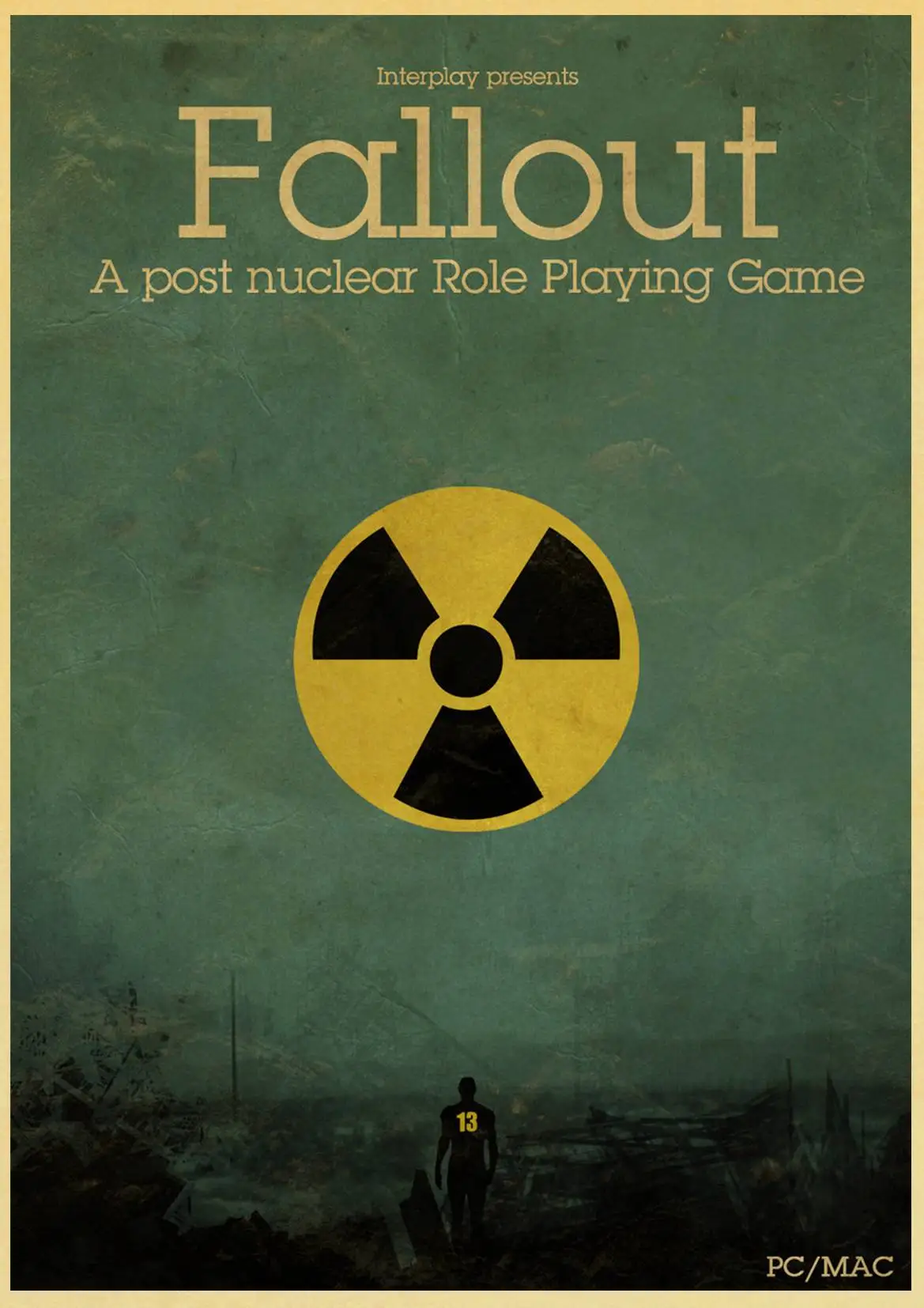 Game Fallout 4 Poster Kraft Paper Clear Painting Retro Style Home Wall ...