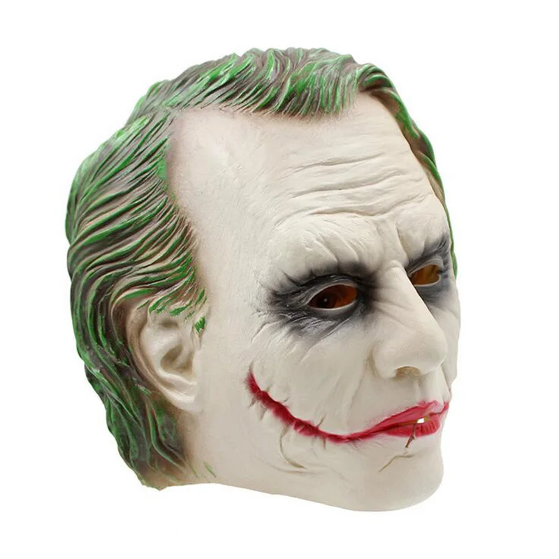 Joker Mask Batman Clown Costume Cosplay Movie Adult Party Masquerade ...