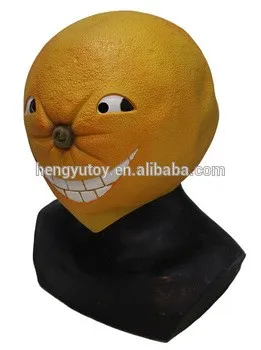 Fruit Costume Annoying Cartoon Latex Orange Mask-in Party Masks from ...