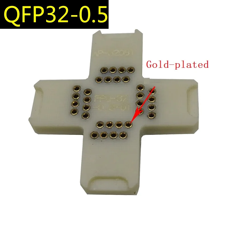 QFP32 0.5 terminal board socket bakelite adapter board QFP protective ...