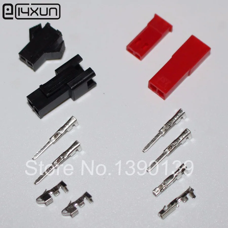 50 Sets/lot 2pin Jst 2.54mm Sm2.54 Series Male And Female Multipole Connector 2p Plug With ...