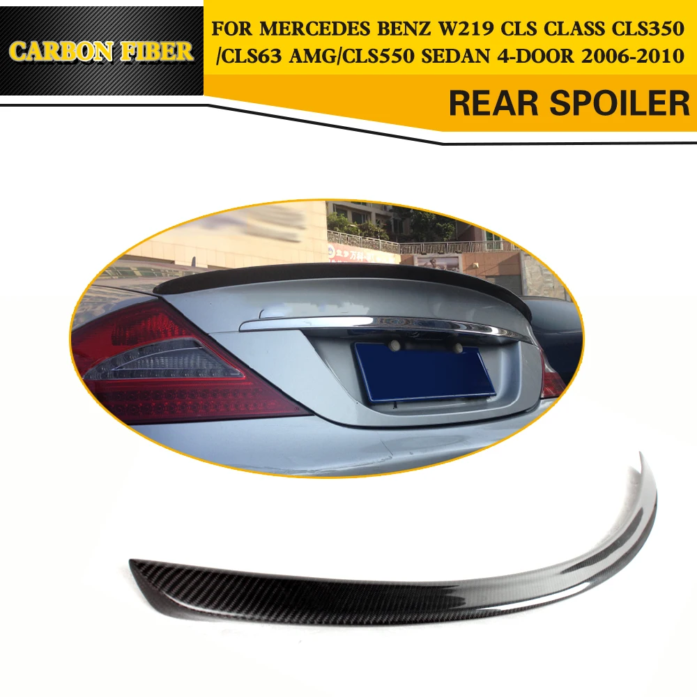 Carbon-Fiber-Rear-Trunk-Lip-Spoiler-Wing-for-Mercedes-Benz-CLS-Class ...