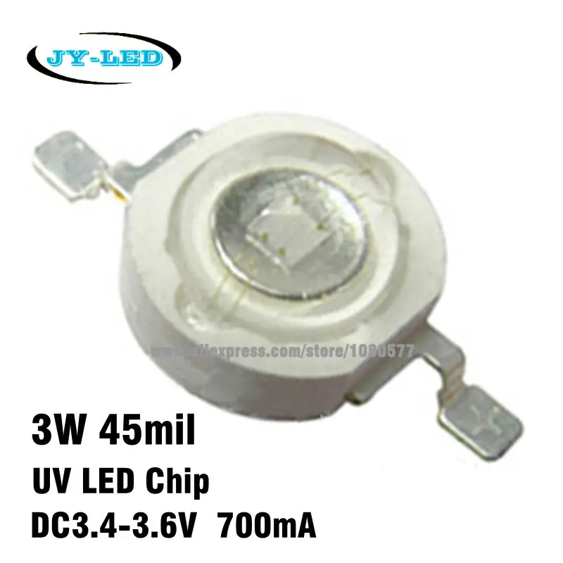 362.5nm - 365nm UV 고출력 COB LED, 3W 5W 10W 20W 30W 50W 100W 투광 조명용 통합 자외선 광원