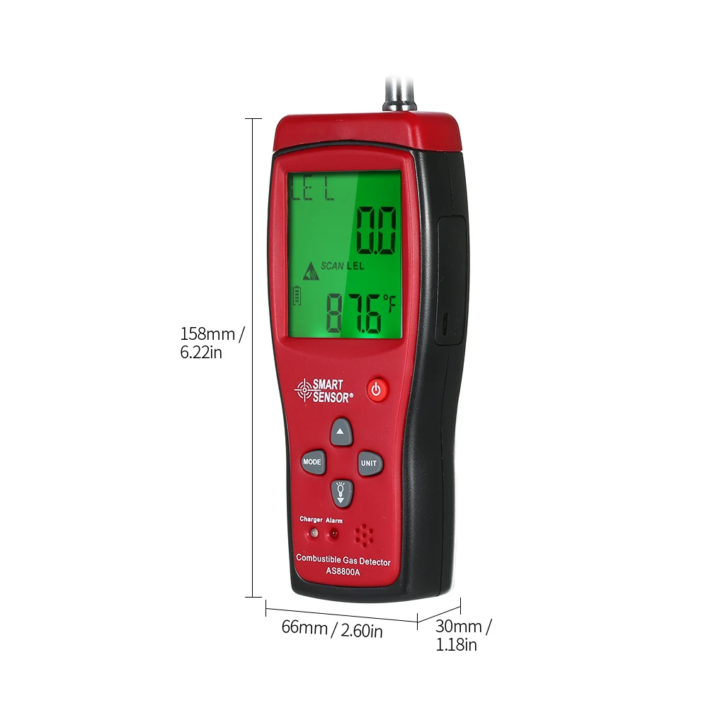 Combustible Gas Detector Digital Combustible Gas Detection Instrument ...