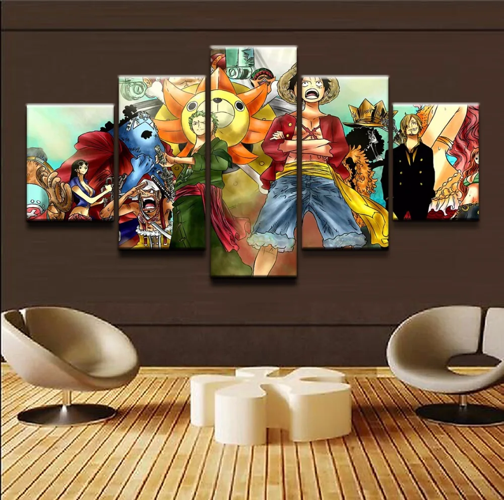 One Piece Characters HD Poster Canvas Painting Wall Art | One piece ...