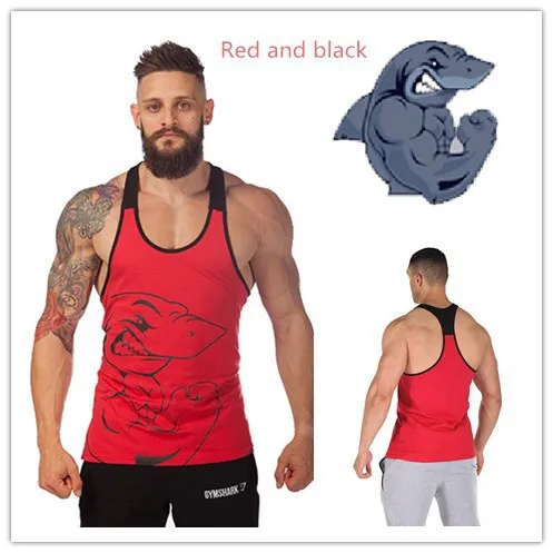 Gymshark Men's LoudMouth Stringer Tank Tops Gym Shark Bodybuilding and ...