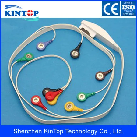 2 pçs/lote Compatibe Novo cabo Holter Mortara Quinton H12 12 Canal ...