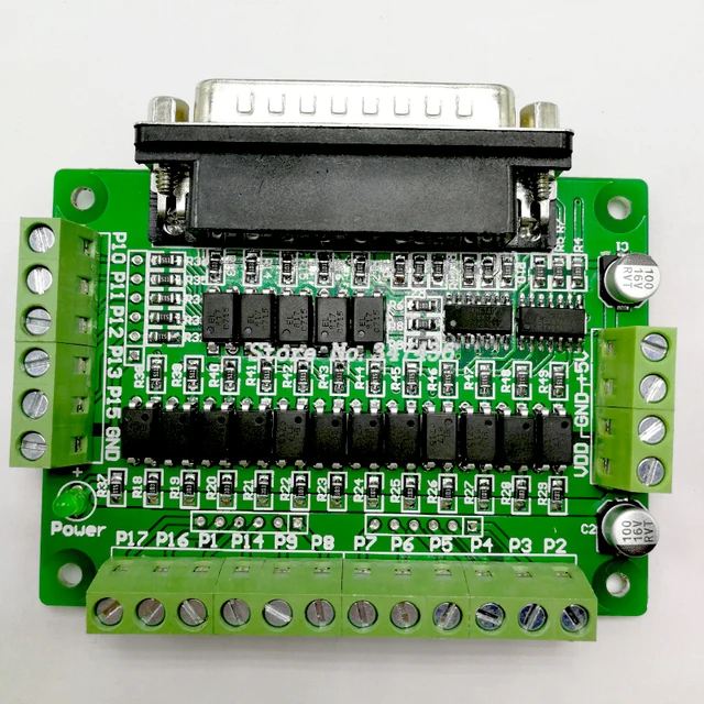 CNC parallel interface board photoelectric isolation (KCAM4, EMC2 ...
